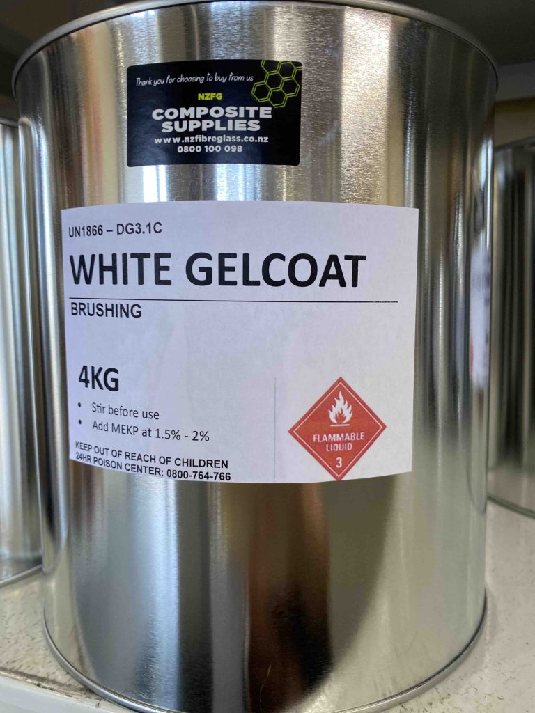 Gelcoat - White - Brushing - NZ Fibreglass
